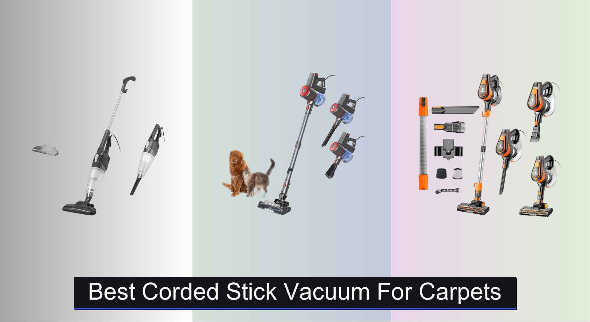 8 Best Corded Stick Vacuums for Carpets in 2025 - Vacuums.Best