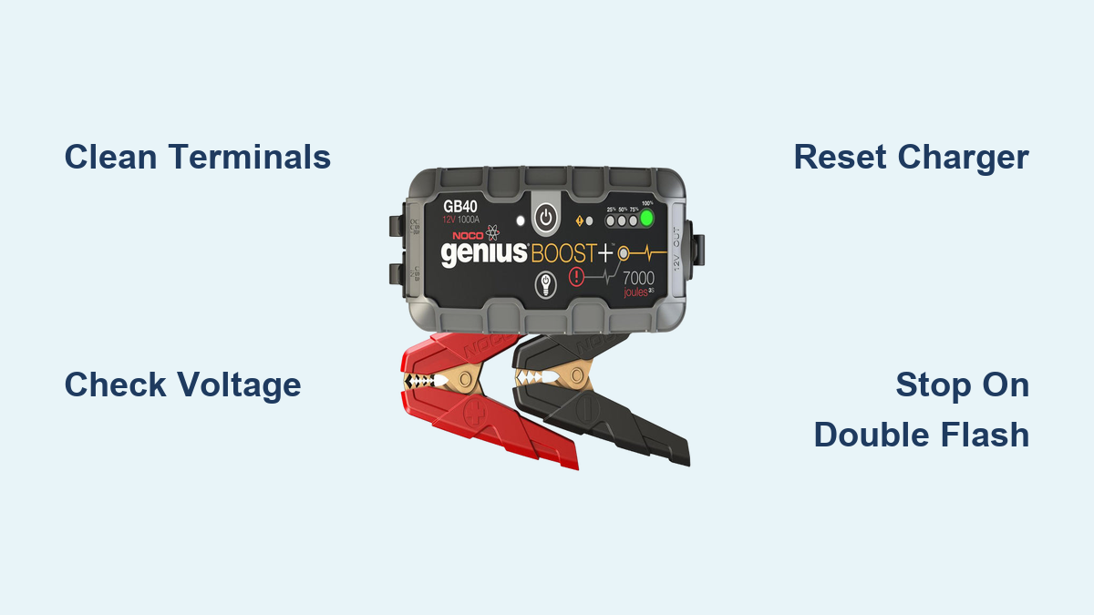 Noco Boost Flashing Red Light: Troubleshooting Guide - Vacuums.Best