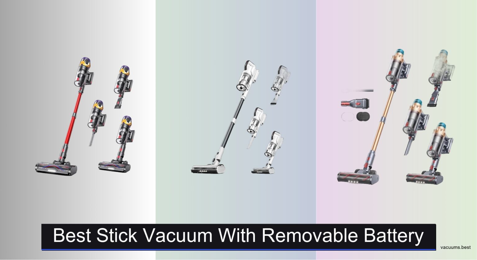 7 Best Stick Vacuums with Removable Battery 2026 - Vacuums.Best